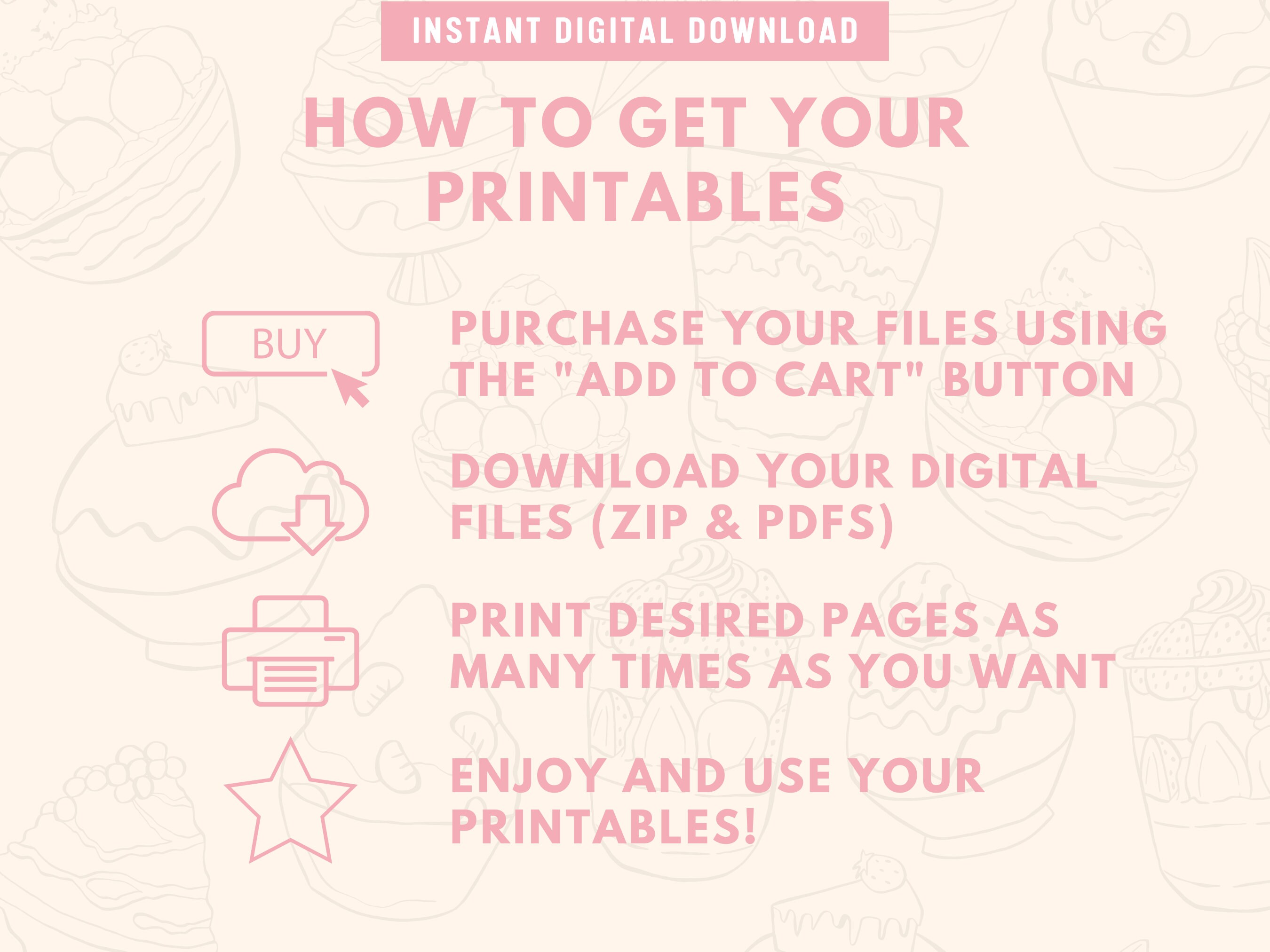 Printable Ice Cream Tokens | Gelato Coupons | Ice Cream Birthday | Ice ...