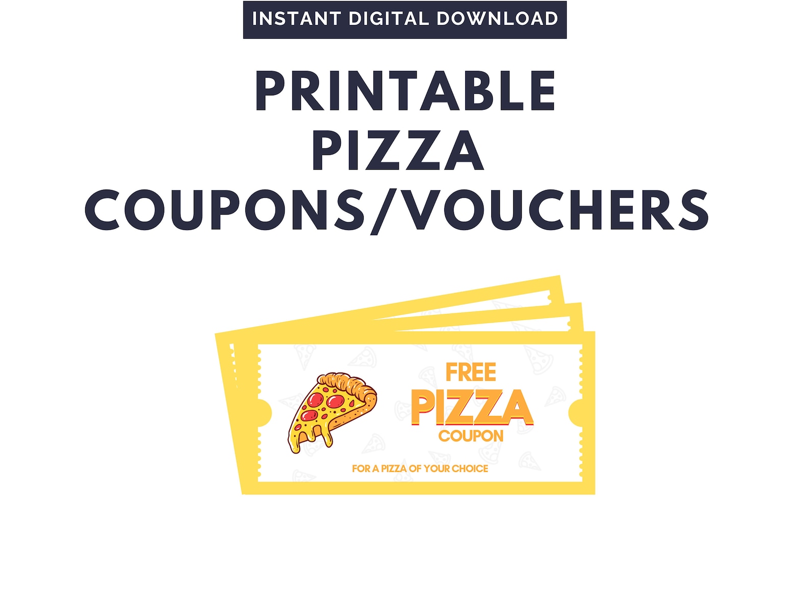 Printable Pizza Token | Pizza Coupon | Pizza Night | Coupons for Date ...