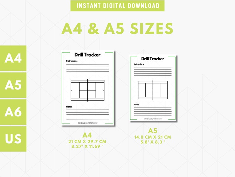 Tennis Coaching Planner – Printable Match Evaluation, Opponent Tracker ...