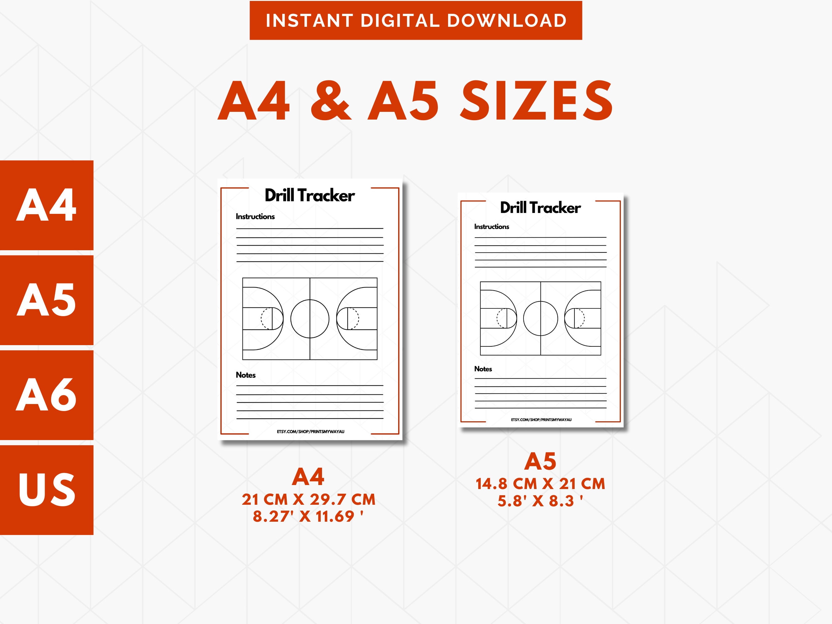 Basketball Coaching Planner – Printable Journal & Practice Plan Sheets ...