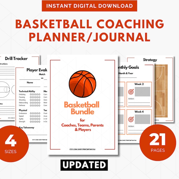 Basketball Printable - Etsy
