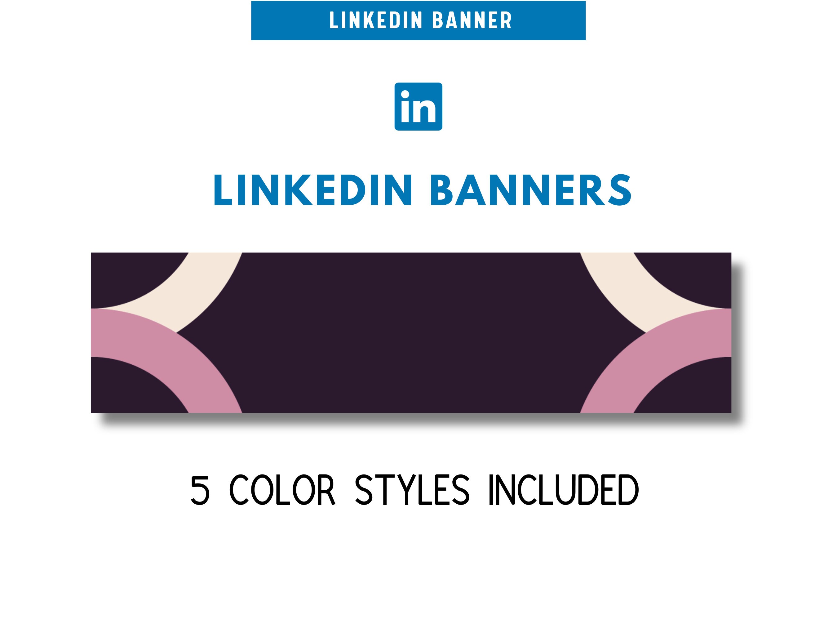 Linkedin Profile Banner Set – Professional Personal Branding Templates ...