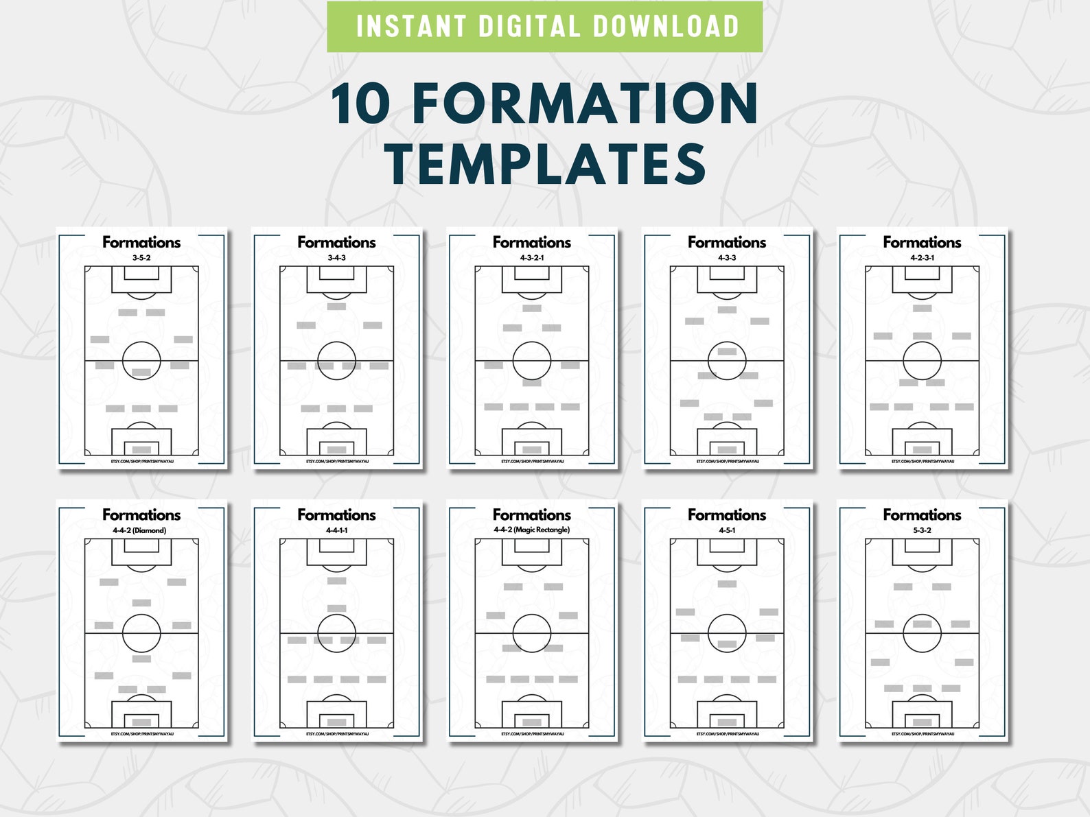 Football Coaching Sheets | Printable Football Planner | Soccer ...