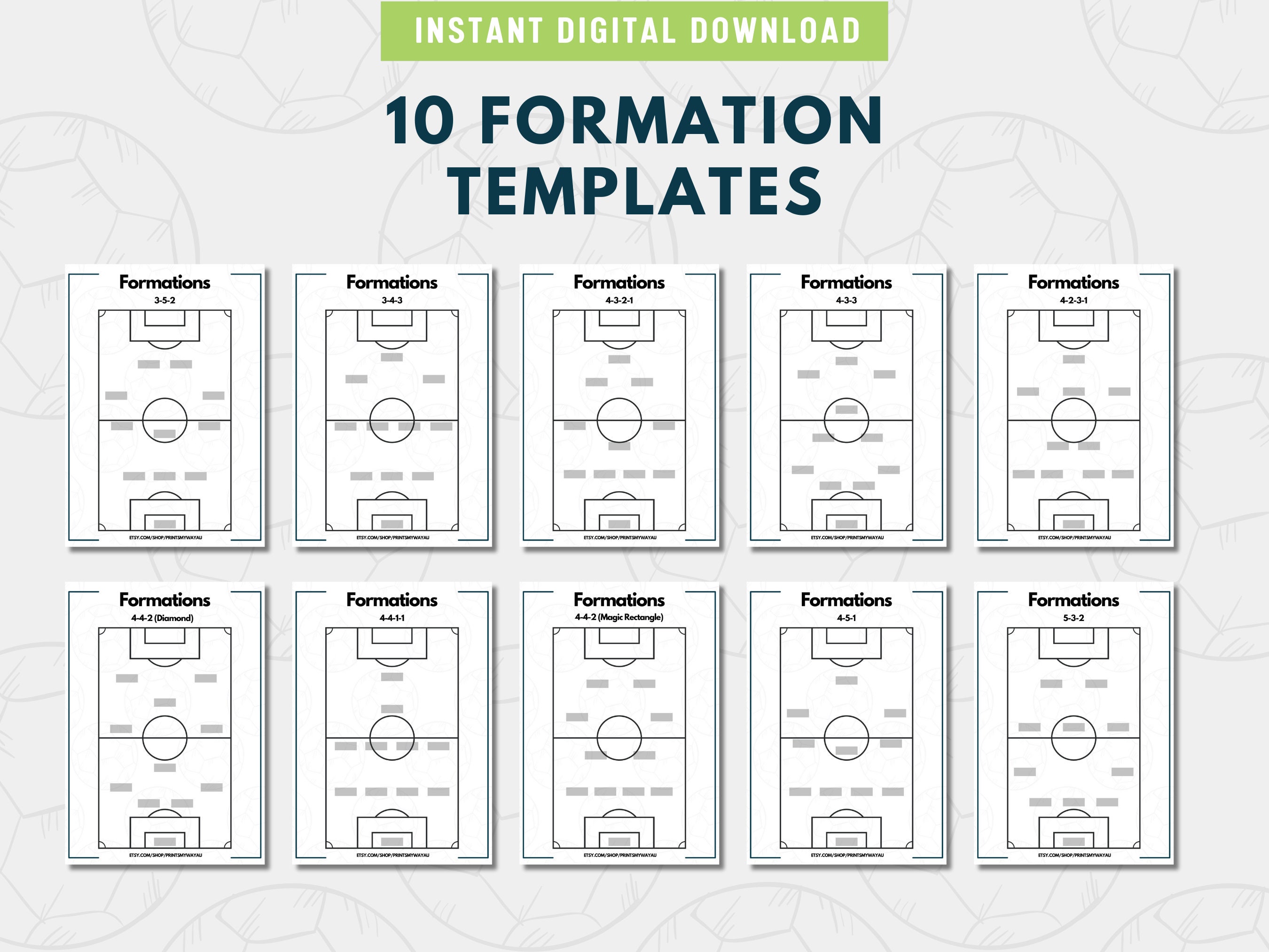 Football Coaching Sheets | Printable Football Planner | Soccer ...