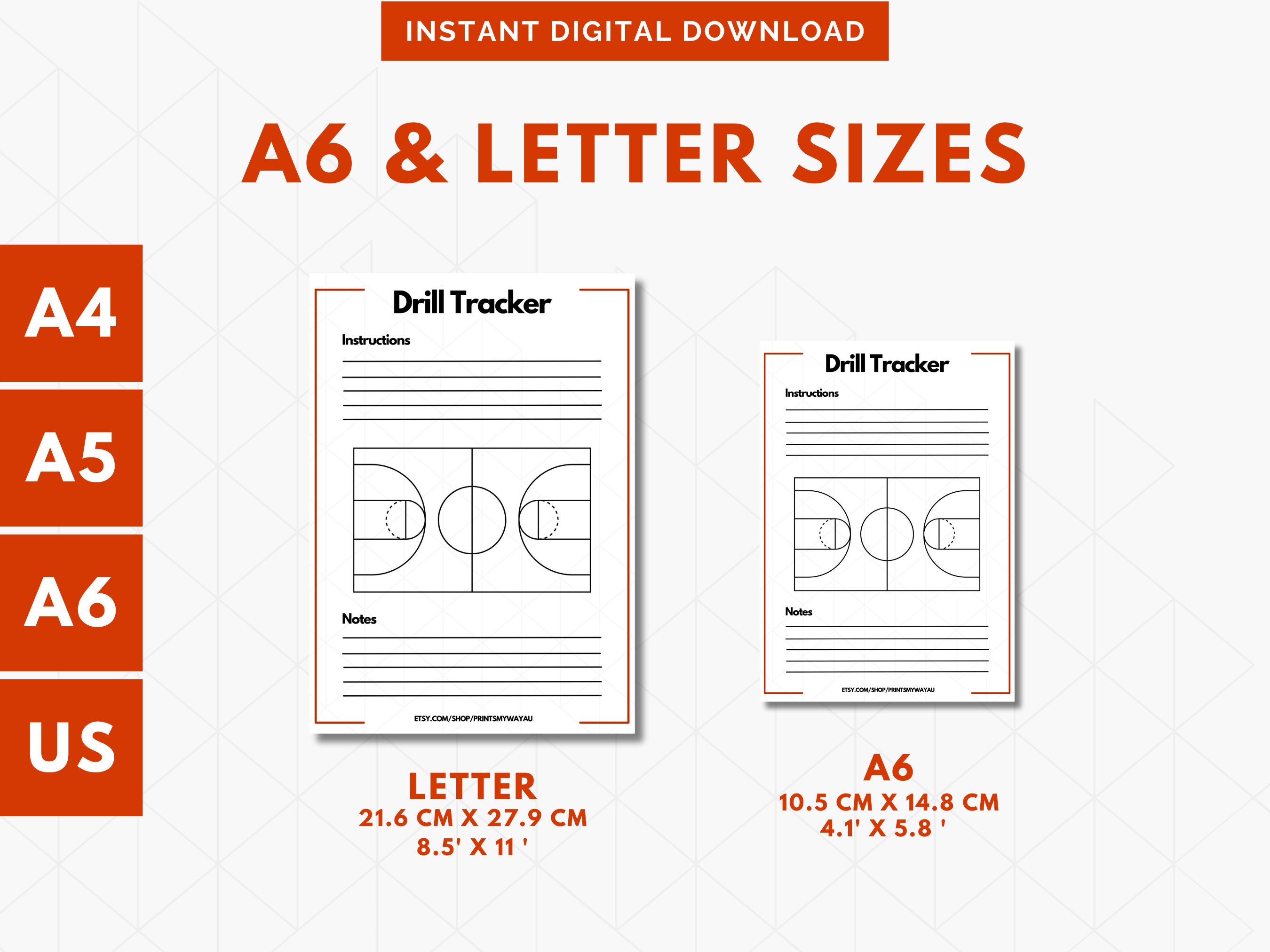 Basketball Coaching Planner – Printable Journal & Practice Plan Sheets ...