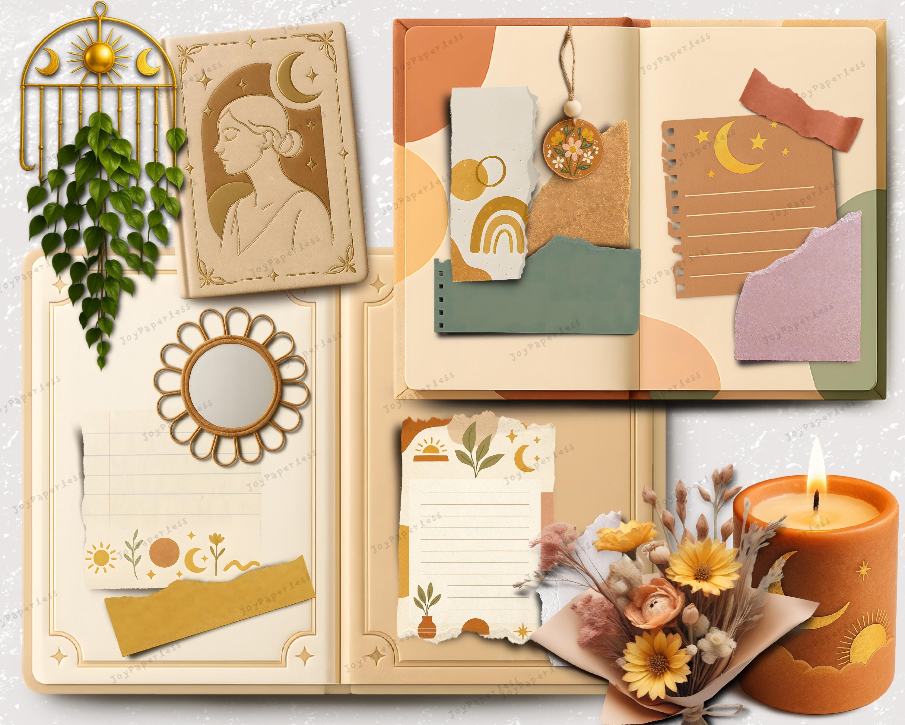 Boho Realistic Digital Sticker Boho Realistic Room Digital Boho Dital ...