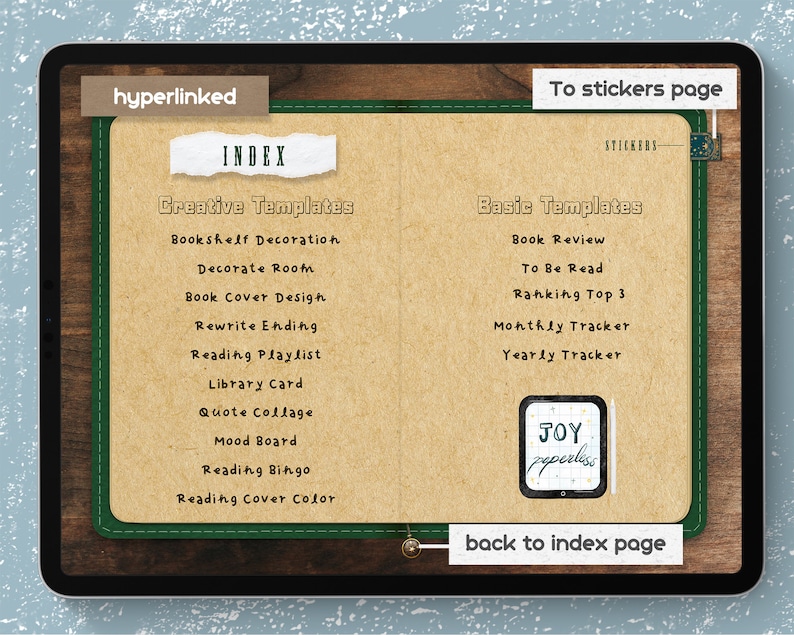 Reading Digital Bullet Journal Goodnotes, Art Journal Reading Tracker ...