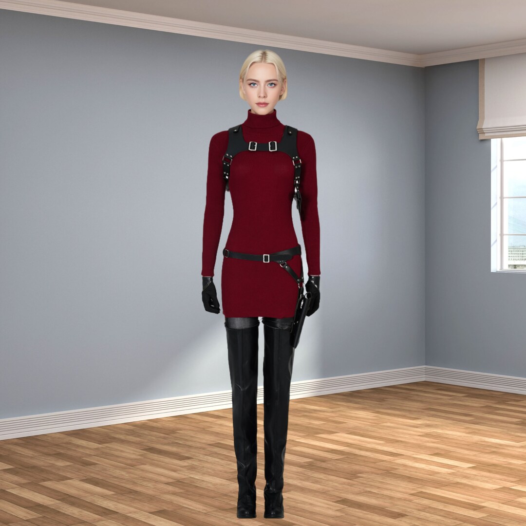 Resident Evil 4 Ada Wong Cosplay Costume, Ada Wong Strap Kit, Halloween ...