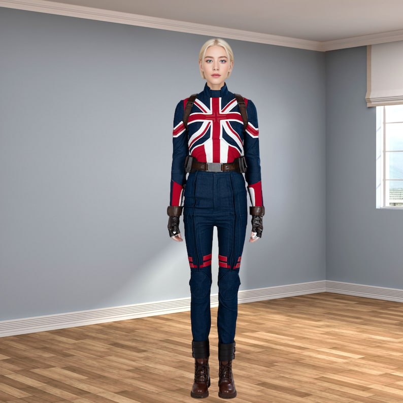 Captain Carter Cosplay Costume, Captain America Peggy Carter Suit ...
