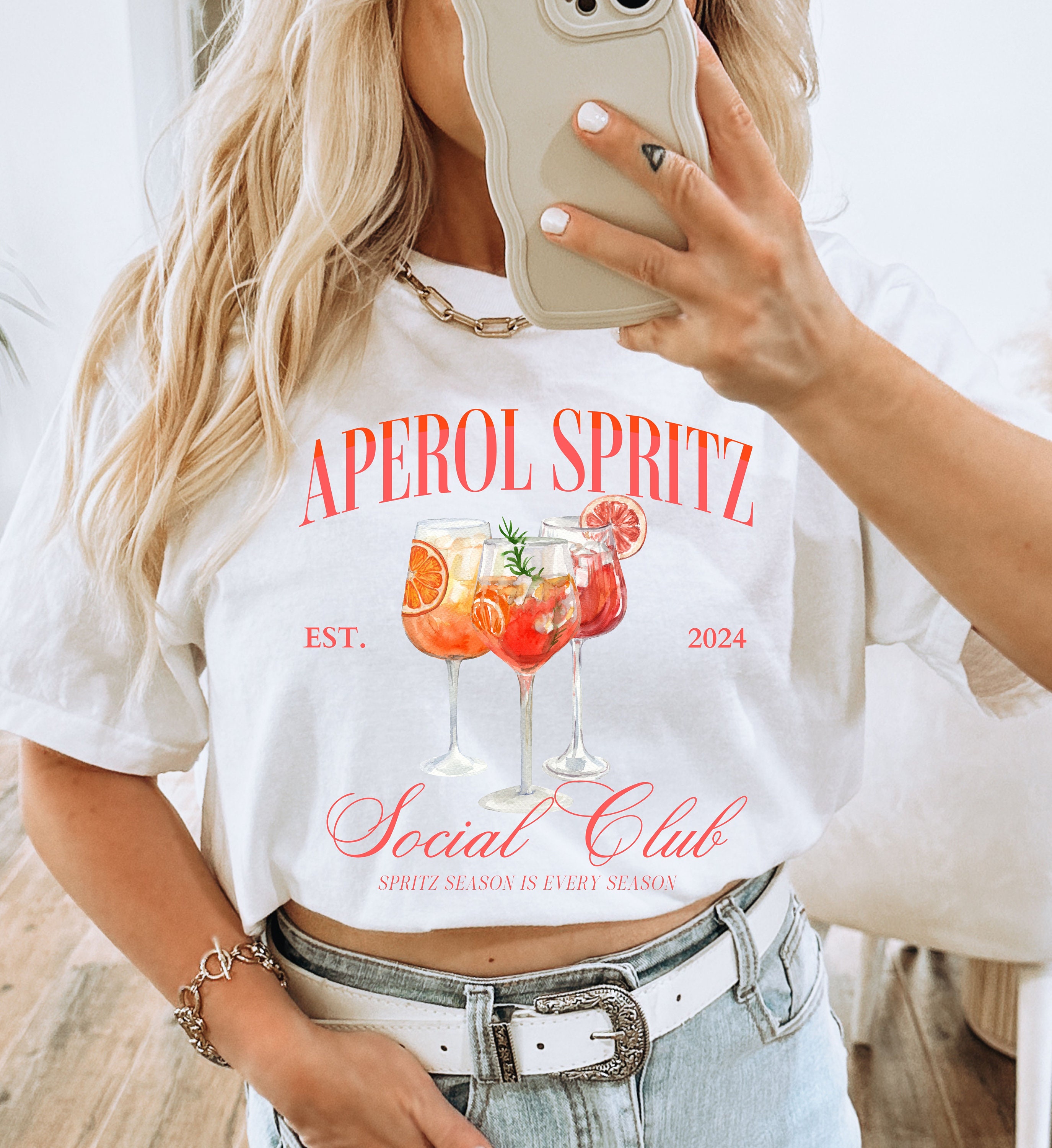 Aperol Spritz Shirt Cocktail T-shirt Aperol Spritz Society Brunch Club ...