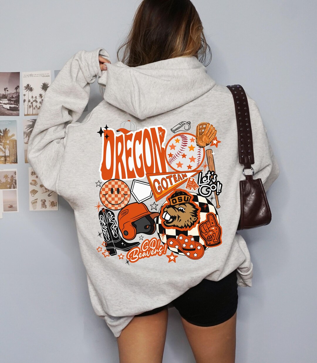 OSU Sweatshirt Baseball College Beavers Baseball Sweatshirt Gift Oregon ...