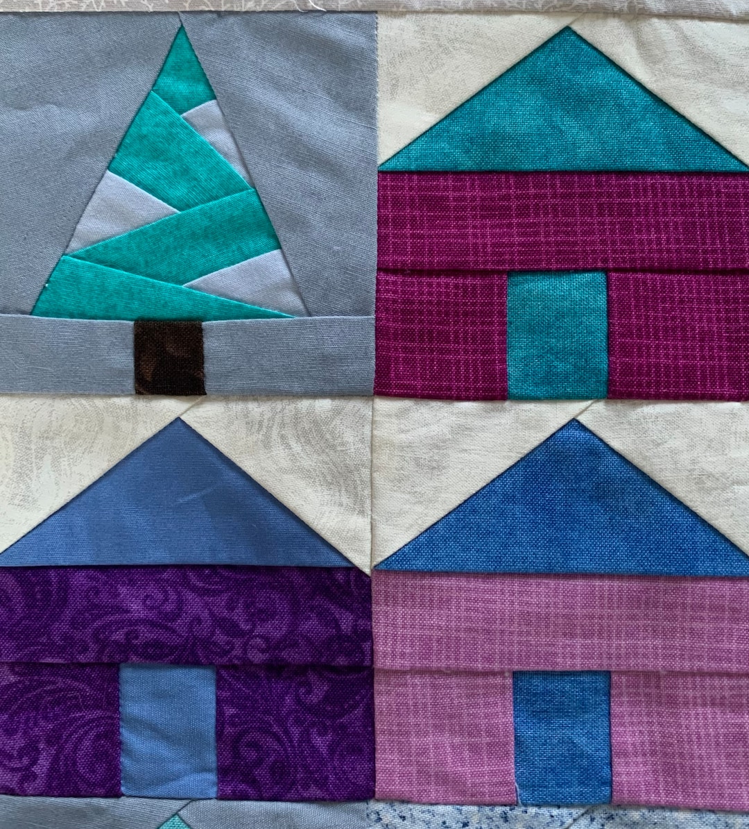 FPP Basic Houses and Zig Zag Trees Pattern - Etsy