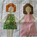 Holding Hands Paper Doll Girl FPP Pattern - Etsy