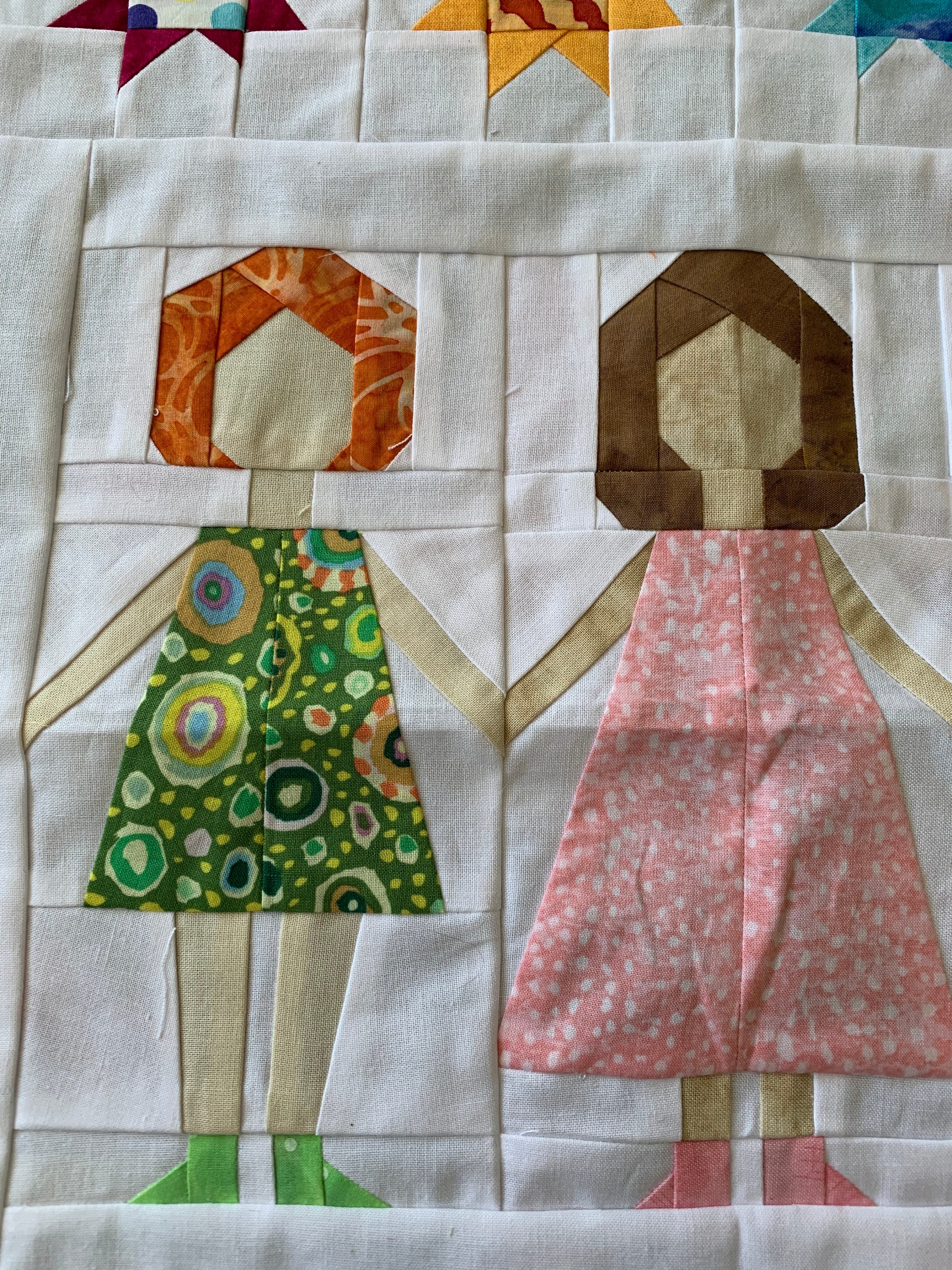 Holding Hands Paper Doll Girl FPP Pattern - Etsy