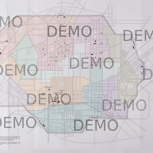 Commonwealth Map | the Walking Dead - Etsy
