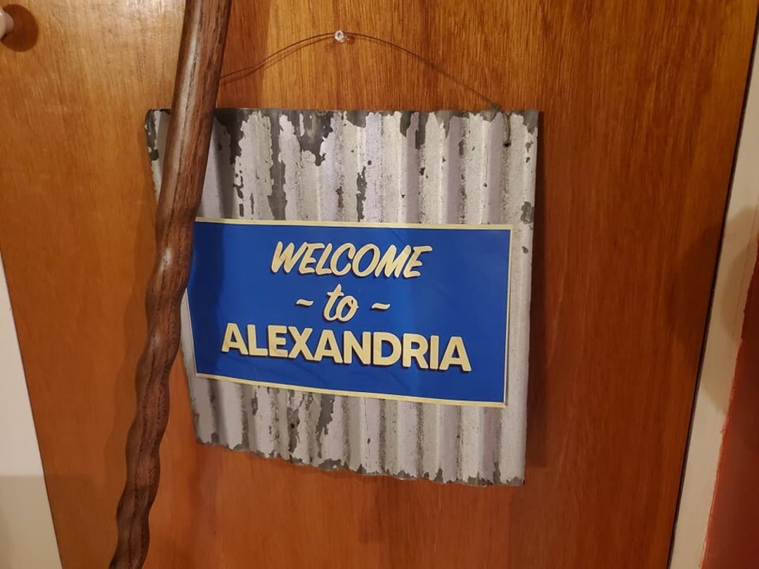 The Walking Dead Alexandria Sign - Etsy
