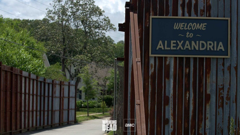 The Walking Dead Alexandria Sign - Etsy
