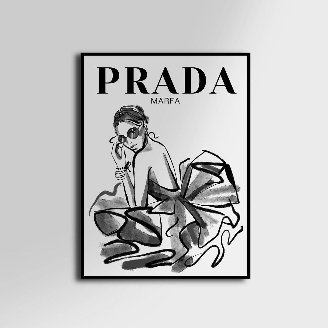 Prada Fashion Poster Digital Print Wall Art Printable - Etsy