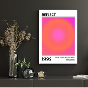 ANGEL NUMBER 666 Poster, Digital Poster, Wall Art, Printable, Designer ...