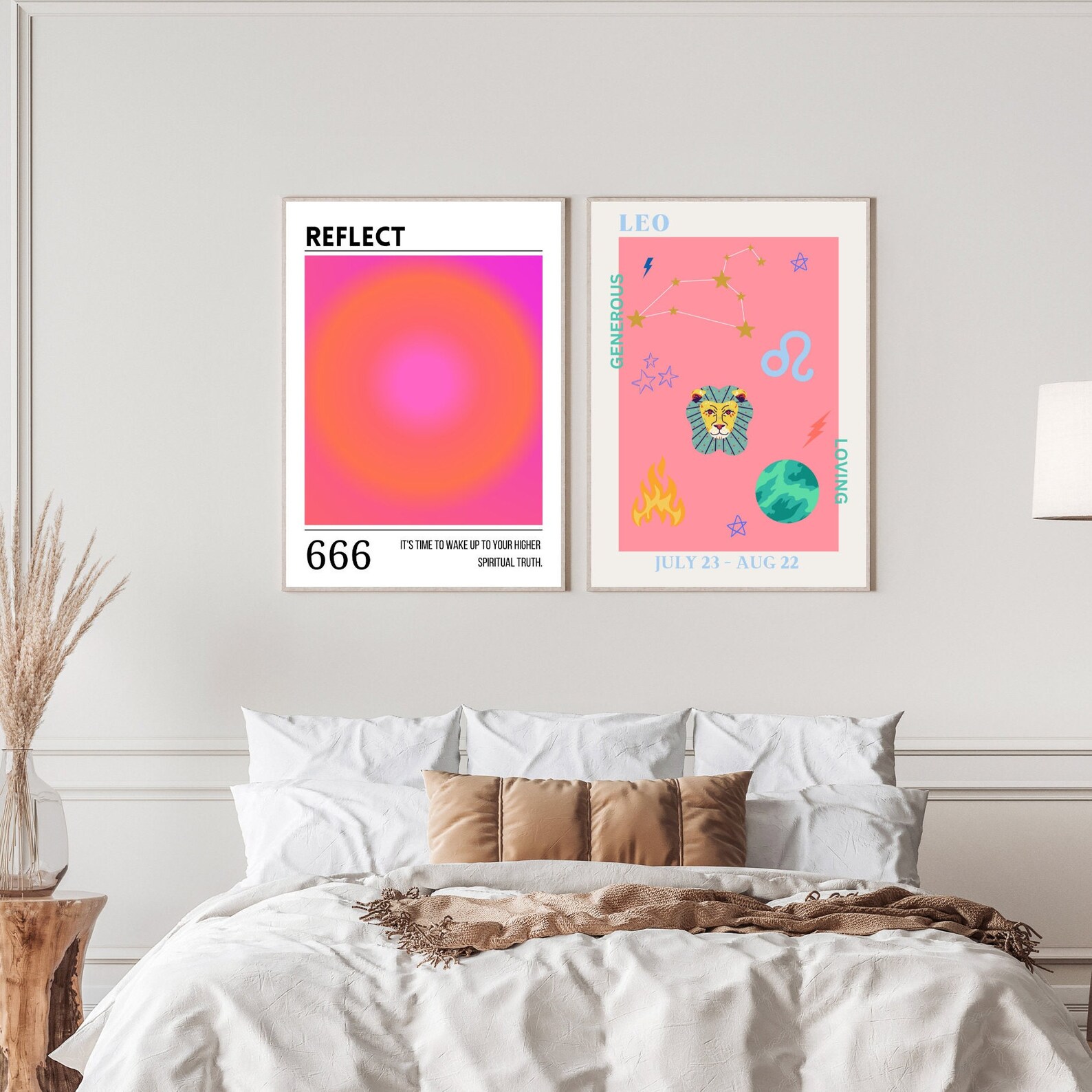 ANGEL NUMBER 666 Poster, Digital Poster, Wall Art, Printable, Designer ...