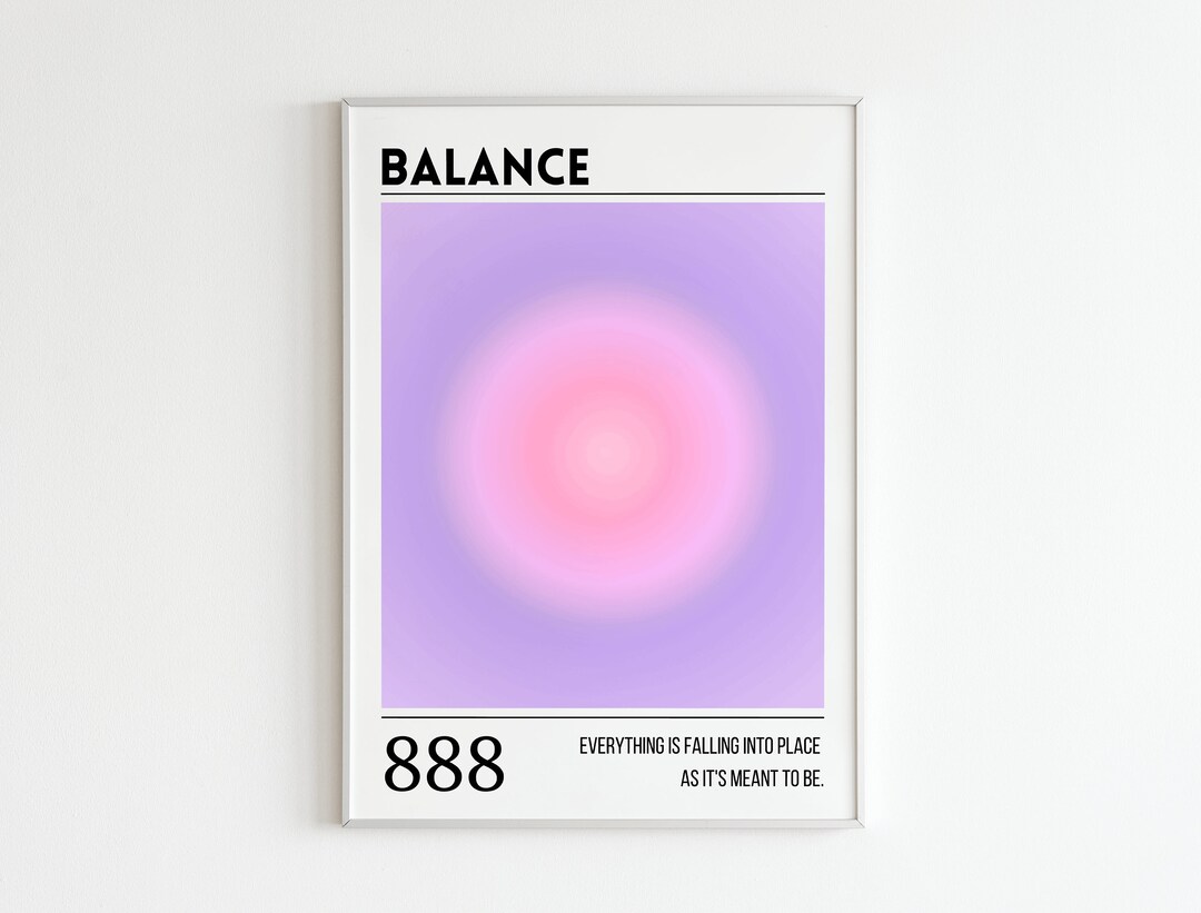 ANGEL NUMBER 888 Poster, Digital Poster, Gradient Poster, Spiritual ...