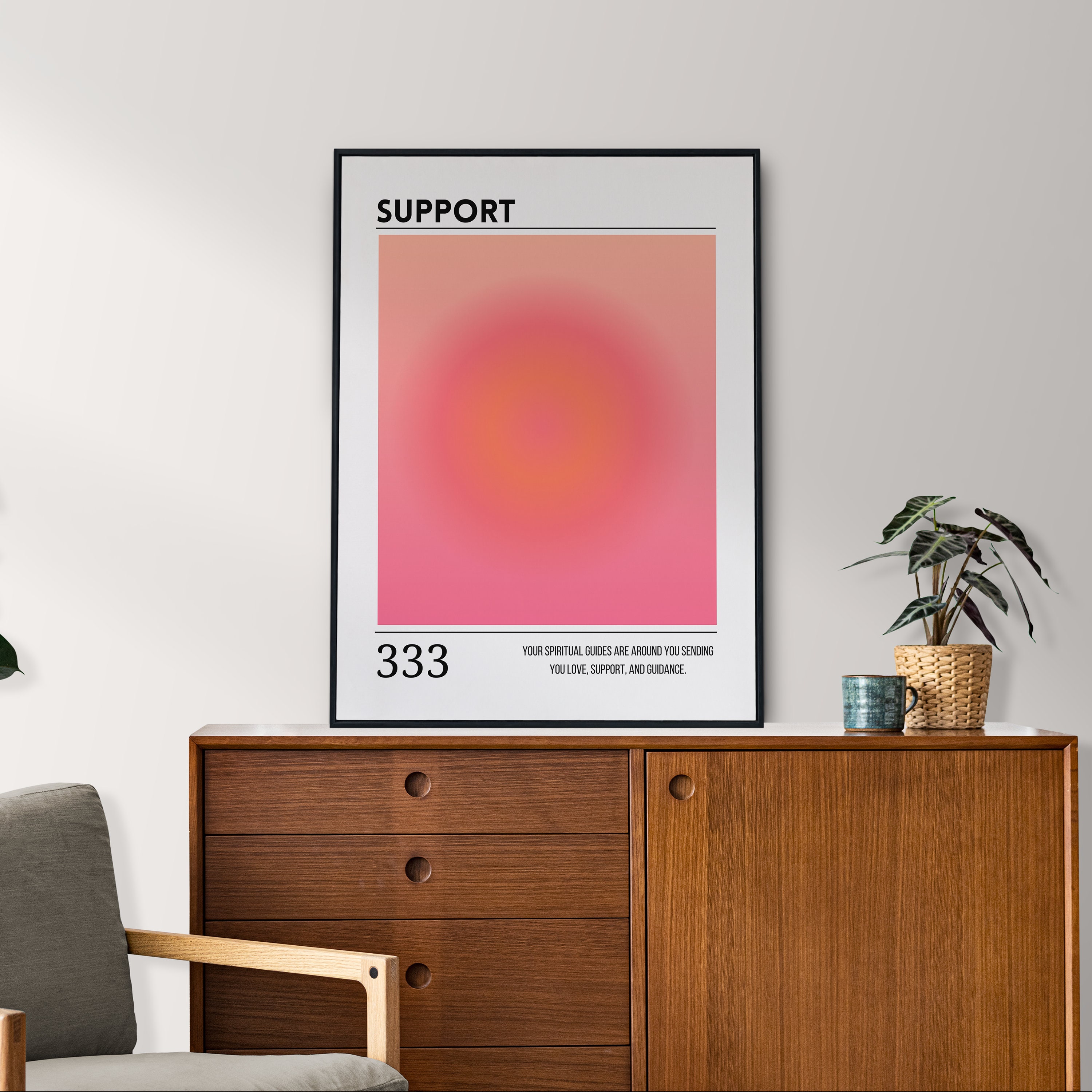 ANGEL NUMBER 333 Poster Digital Poster Wall Art Printable - Etsy