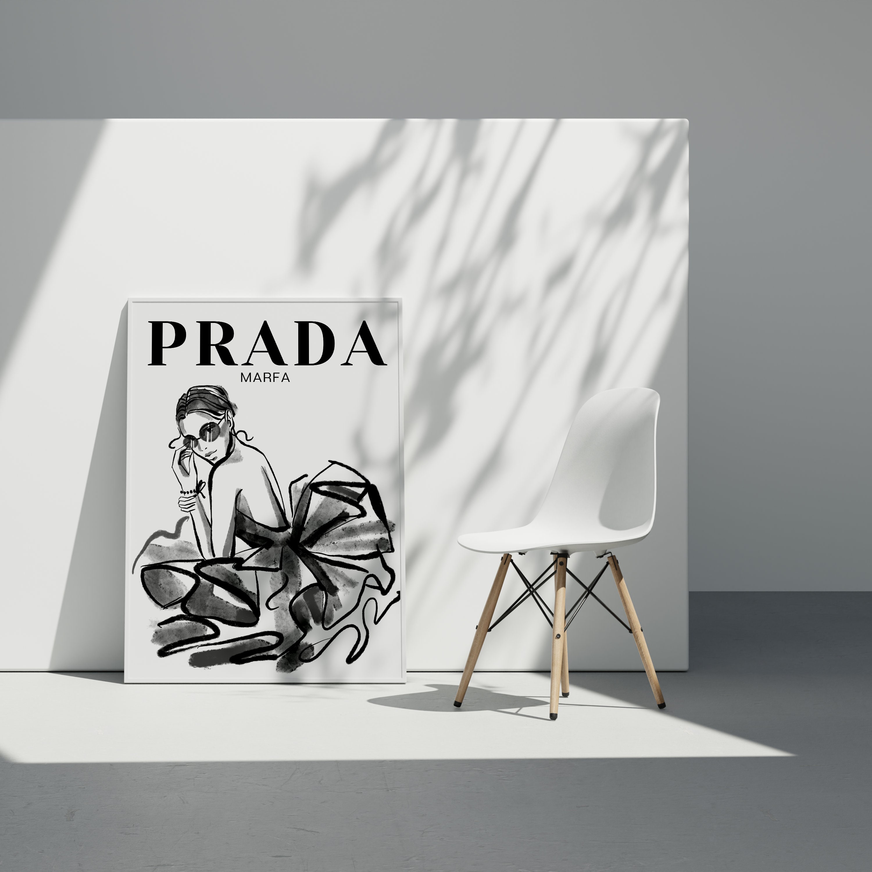 Prada Fashion Poster Digital Print Wall Art Printable - Etsy