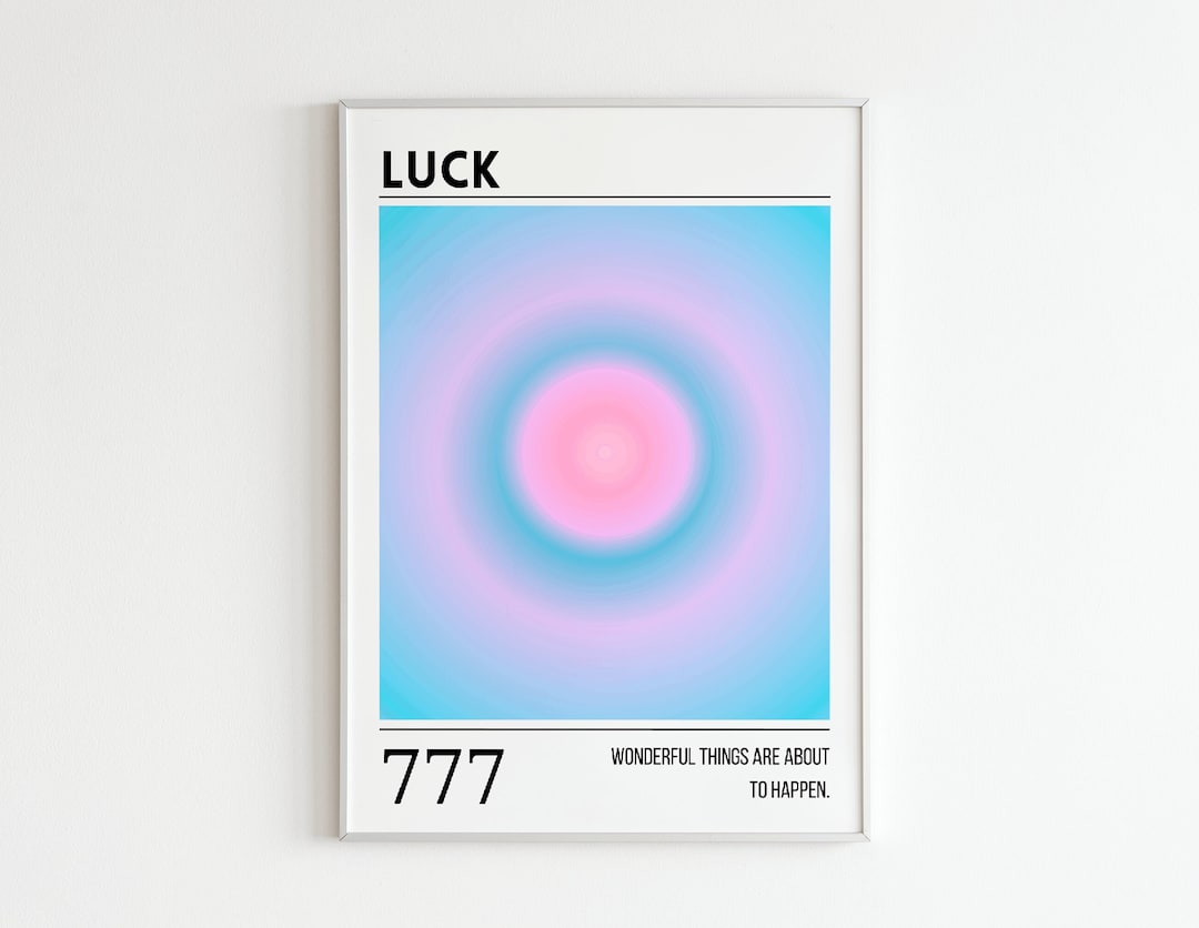 ANGEL NUMBER 777 Poster, Digital Poster, Art, Printable, Designer Wall ...