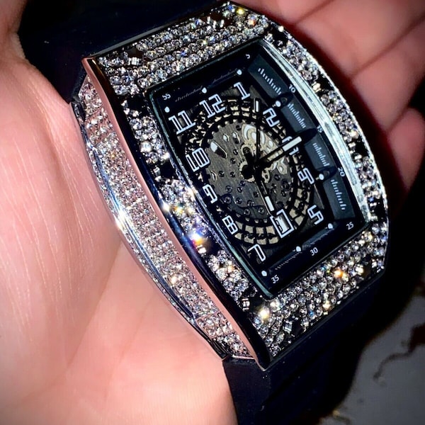 Iced Out Watch - Etsy