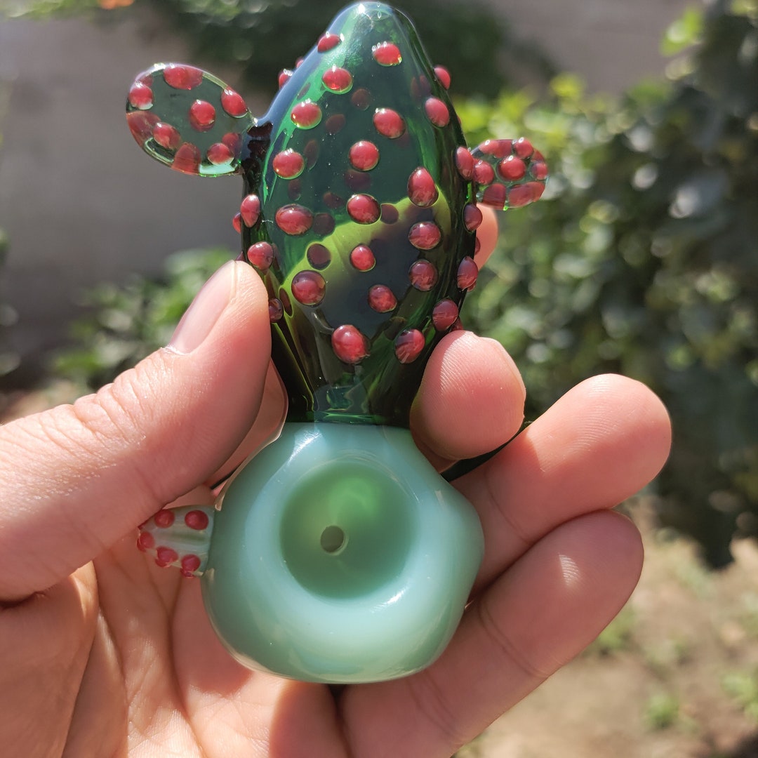 Handmade Cactus Pipe Unique Glass Pipes Hand Pipe Pretty Pipes ...