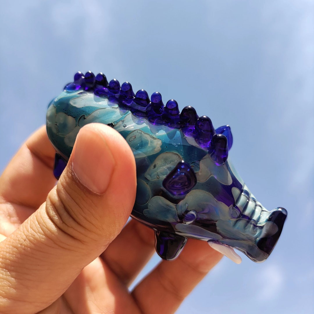 Handmade Pig Glass Pipes Wild Boar Beautiful Pipe Unique Tobacco Pipe ...