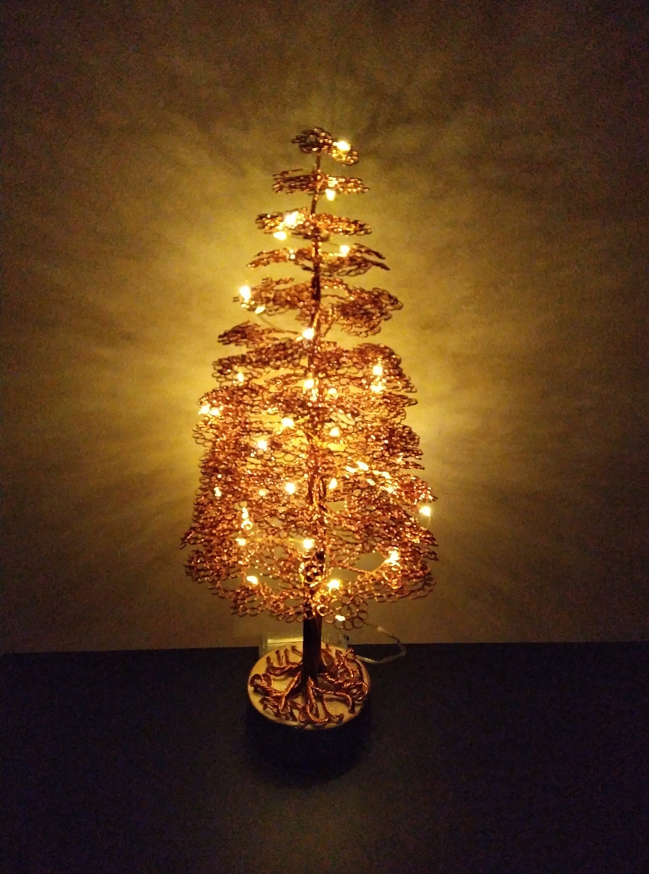 Handmade Christmas Tree With Led Light - Etsy
