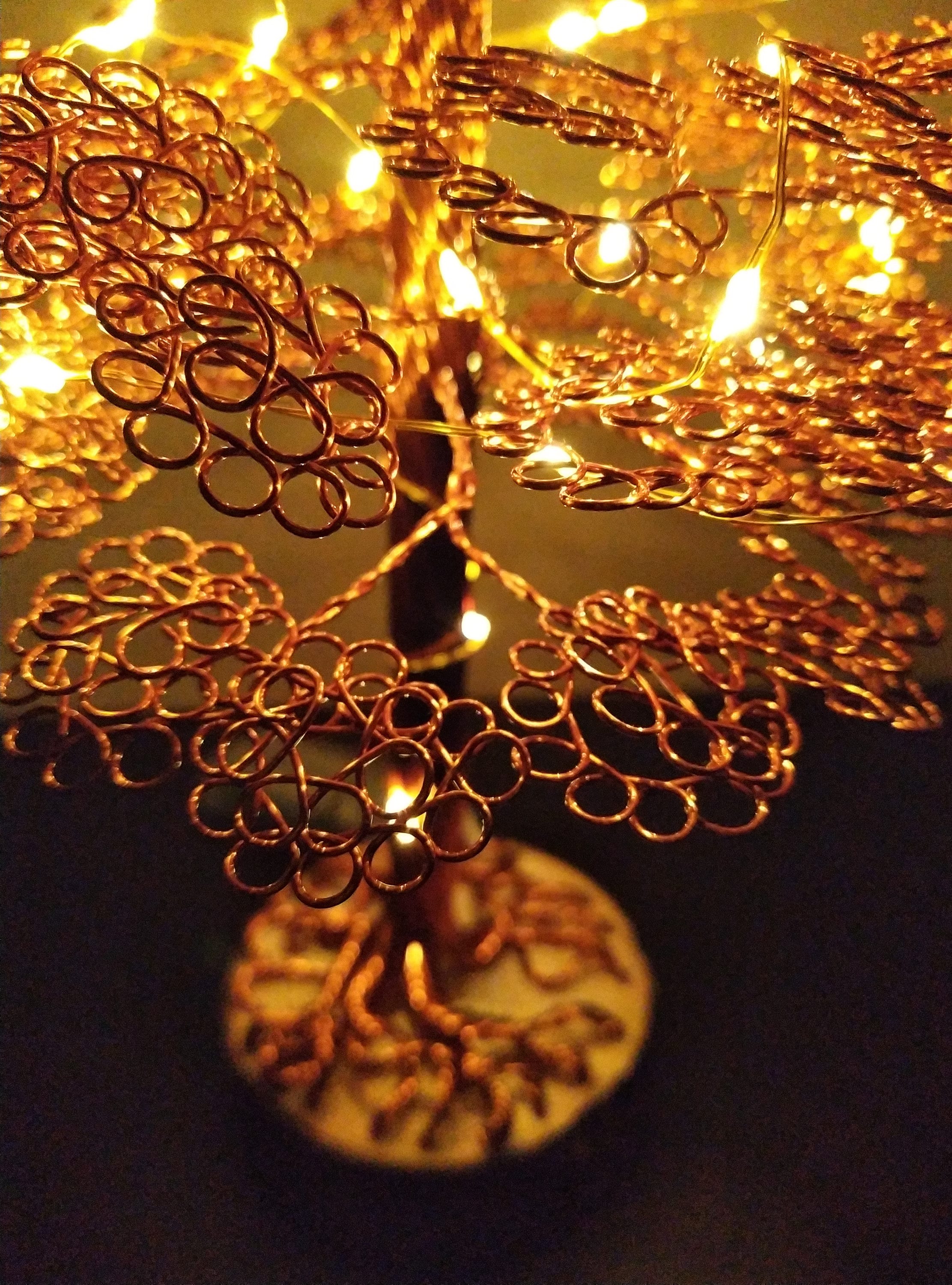 Handmade Christmas Tree With Led Light - Etsy