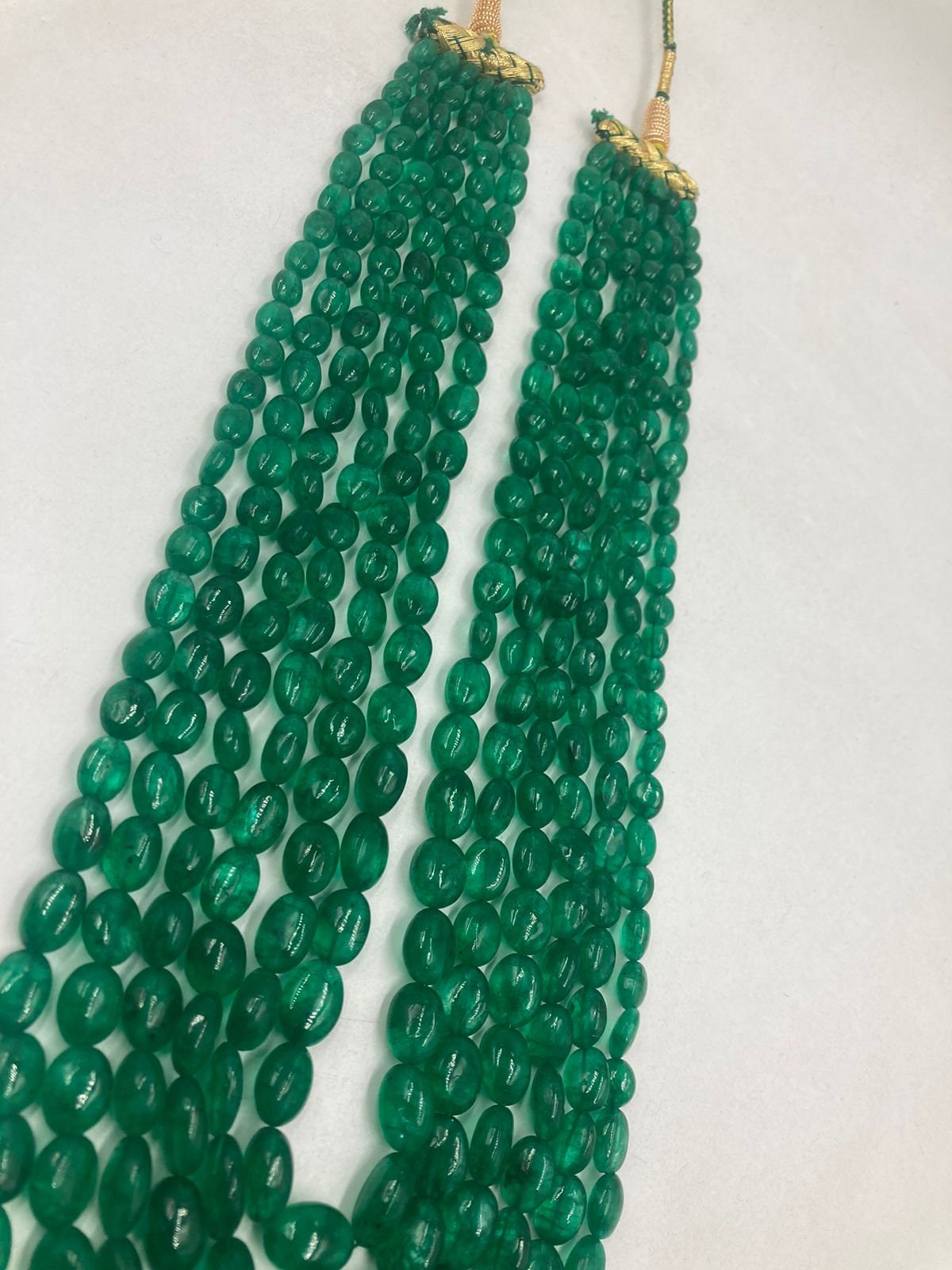 Natural Beryl Plain Tumbled Beads Size 6x8mm to 9x12mm Deep Green Beryl ...
