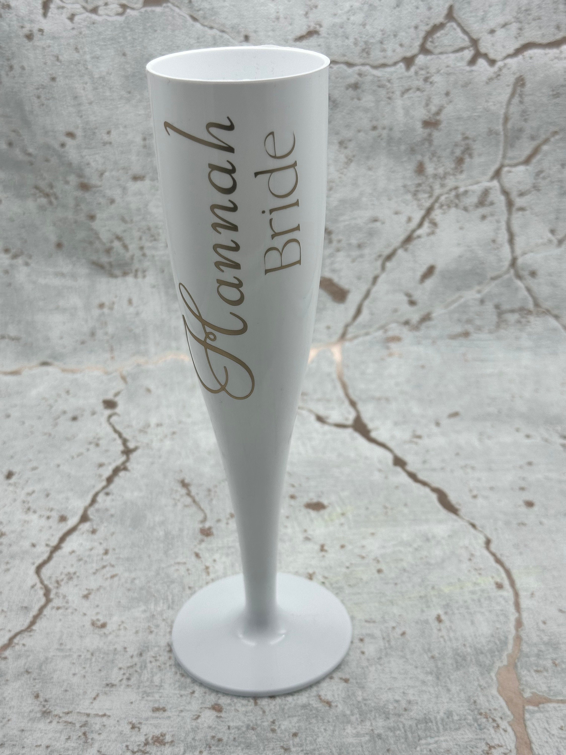Personalised Champagne Flutes, Prosecco Hen Do Drink Bottles, Wedding ...