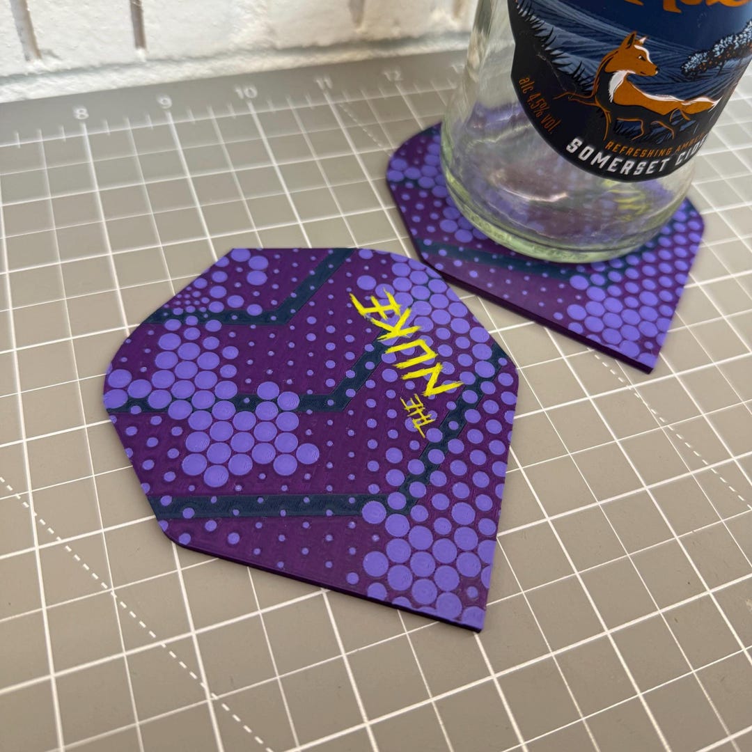 Luke Littler Inspired Coaster, the Nuke Inspired Coaster, Darts Coaster ...