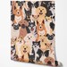 Dog Wallpaper Peel and Stick | Pet Wall Decor | Removable Puppy Pattern ...