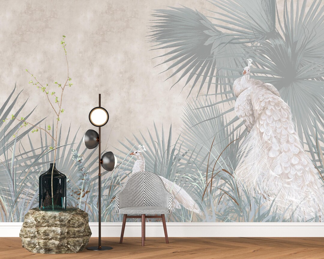 Indian Wallpaper Peacock Wallpaper Jaipur Garden Ethnic Wallpaper ...