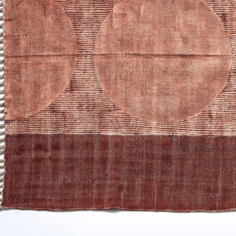 Washable Area Rugs Rust - Etsy UK