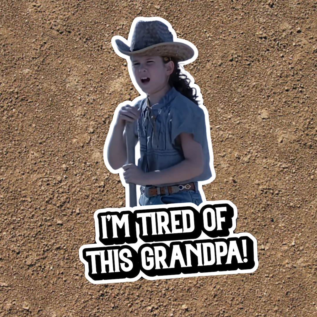I'm Tired of This Grandpa! Holes Vinyl Sticker for Laptops, Waterbottles, Gifts Etc. - Etsy