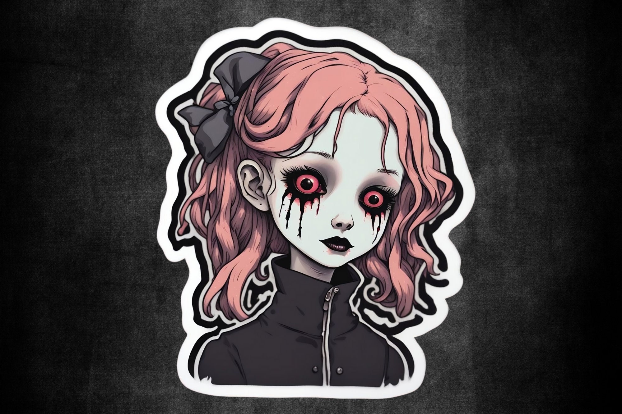 Goth Girl Sticker Vinyl Gift Sticker for Laptops, Waterbottles, Gifts ...