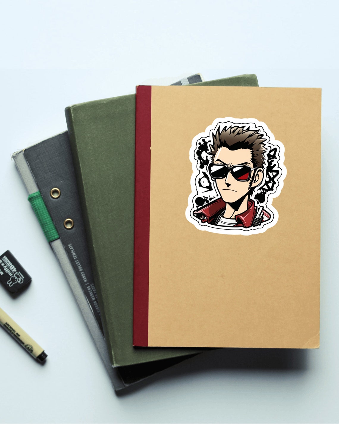 Travis Touchdown No More Heroes Portrait Sticker Vinyl Gift Sticker for ...