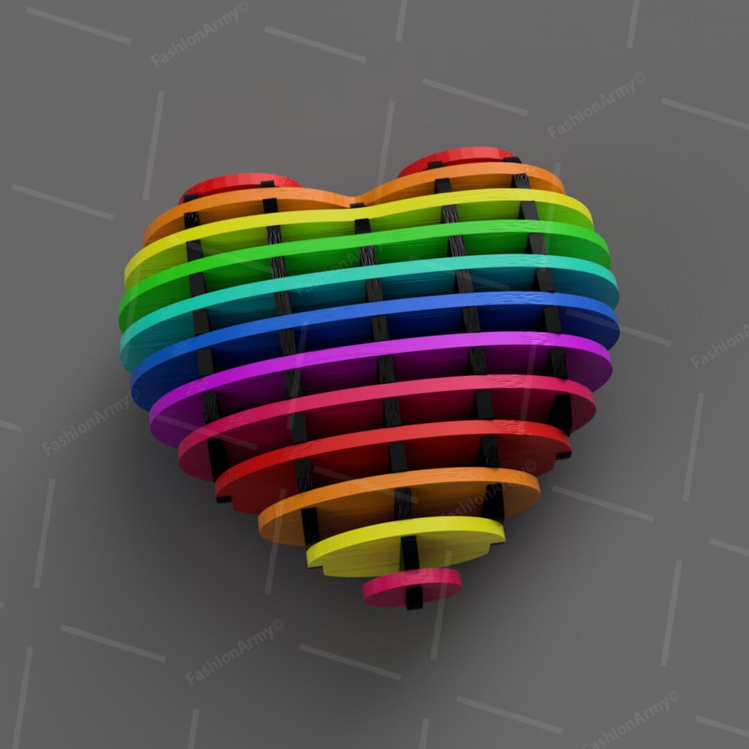 Laser Cut Wooden Heart Decor Dxf Svg,lightburn Art Library for Laser ...