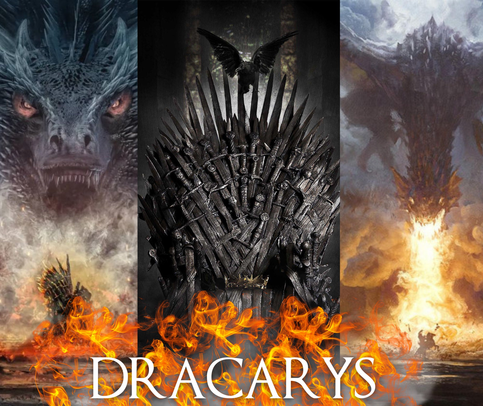 Dracarys 20oz Straight Tumbler Sublimation, Game of Thrones, Dragons PNG - Etsy