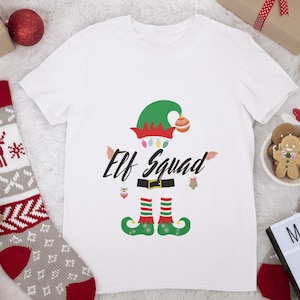 SVG PNG PDF Christmas Elf Squad Design Digital File & Sublimation ...