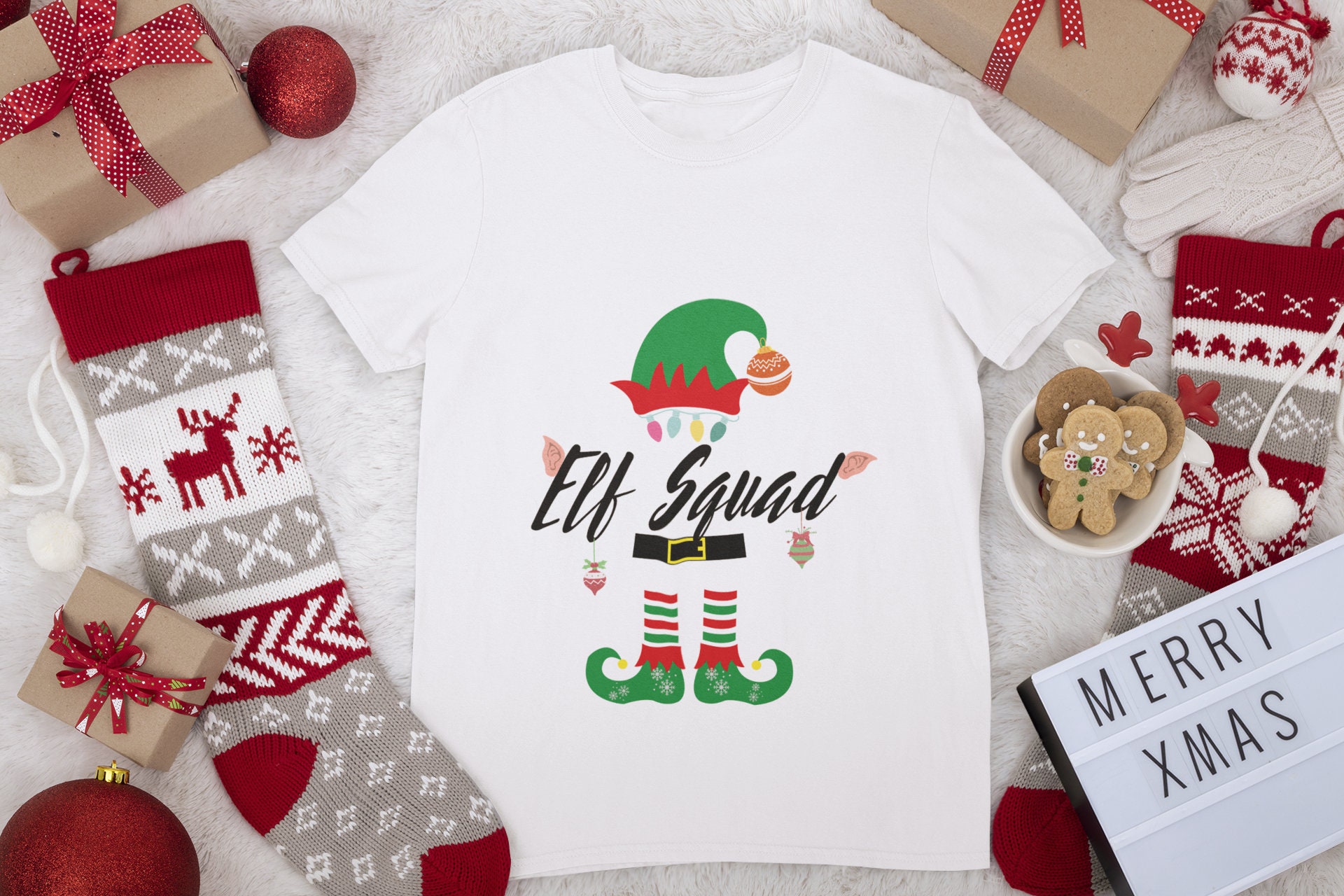 SVG PNG PDF Christmas Elf Squad Design Digital File & Sublimation ...