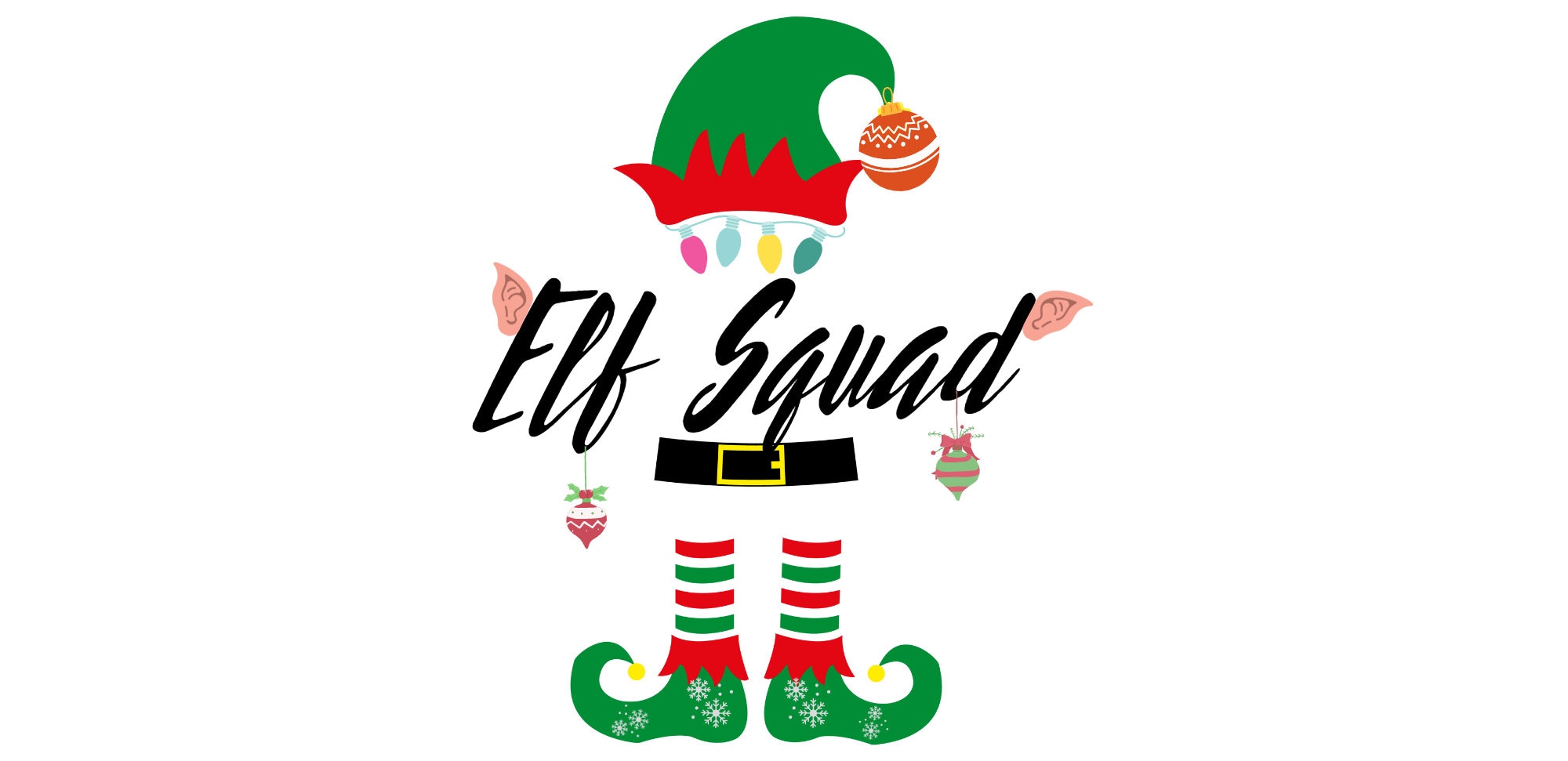 SVG PNG PDF Christmas Elf Squad Design Digital File & Sublimation ...