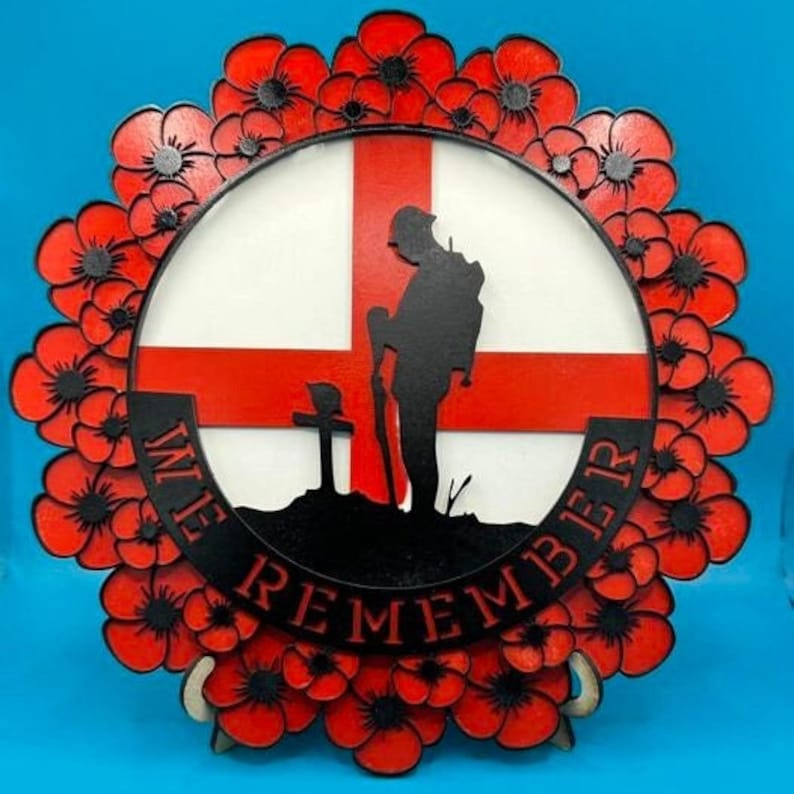 Quad Layered Lone Soldier Poppy Wreath - Etsy