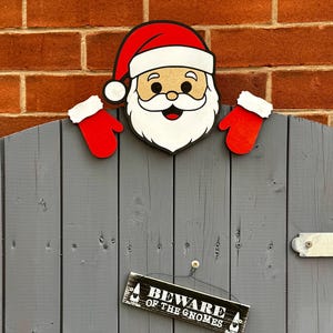 Santa Christmas Gate Hanger - DIGITAL FILE - Etsy