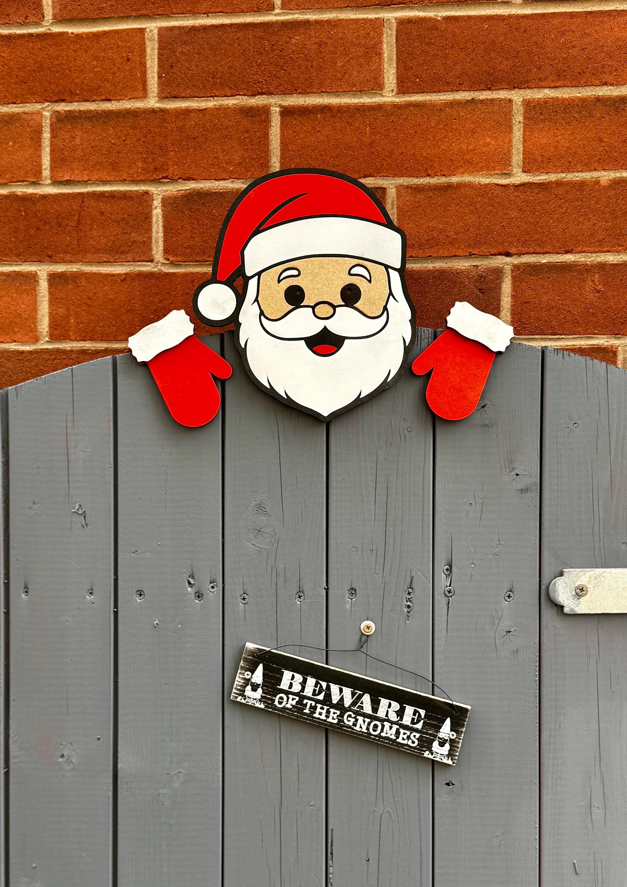 Santa Christmas Gate Hanger DIGITAL FILE - Etsy